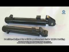 custom telescopic hydraulic cylinder with long stroke heavy duty construction for corrosion resistan