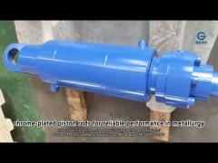 cd250 series double-acting telescopic hydraulic cylinder hard chrome plated piston rod
