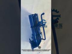dual stroke hydraulic cylinder with 20mpa working pressure 31.5mpa pressure test and various valve