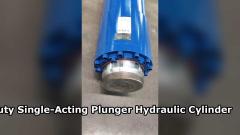 Guoyue Hydraulics 200mm Bore 2310mm Stroke Heavy-Duty Single-Acting Plunger Hydraulic Cylinder