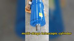 Heavy Duty Multi-stage Telescopic Hydraulic Cylinder 270/200-1255 with MT4 Trunnion Mount