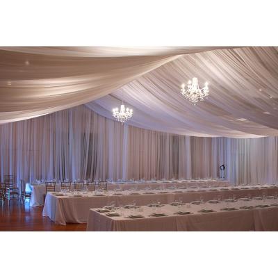 China Fancy backdrops for wedding wedding stage backdrop decoration steel Pipe And Drape for sale