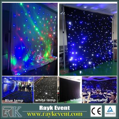 China China factory LED light black curtain xxx led star curtain party event decoration for sale