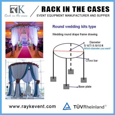 China Adjustable pipe and drape ideas pop up wedding tents wedding backdrop decoration for sale