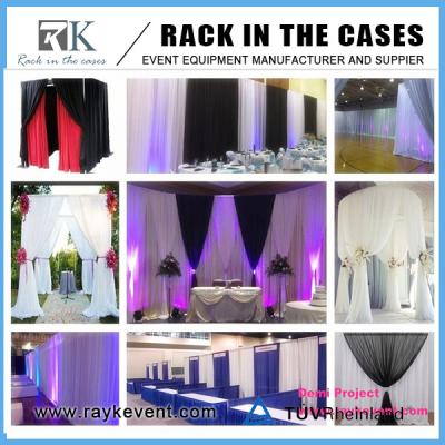 China Only USD23 cheap pipe and drape wedding tent pole marquee black stage backdrop for sale