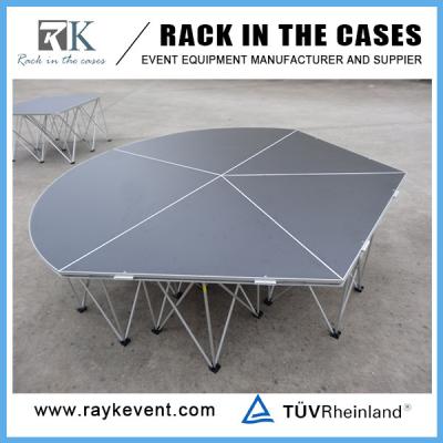 China Unique design aluminium portable stage with steps portable stage curtain stand stage platform for sale