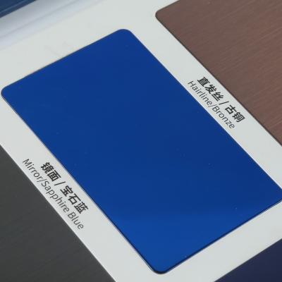 China Sapphire Blue SS Mirror Sheet for sale