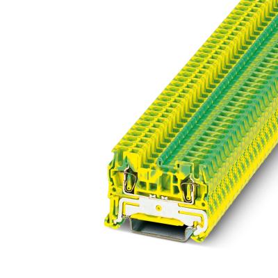 China Phoenix Contact Terminal Blocks 3031238 ST 2,5-PE - Spring-cage protective conductor terminal block for sale