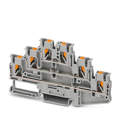 China Phoenix Contact Push In Terminal Connector 3210499 PT 2,5-3L - Multi-Level Terminal Block for sale