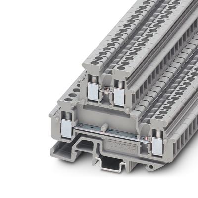 China Phoenix Contact Mini Feed-Through Terminal Block 500V 24A 2.5 mm2 DIN Rail Mount for sale
