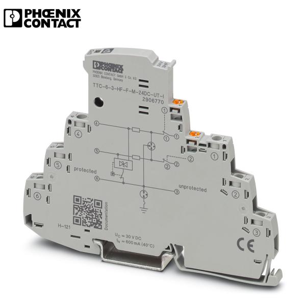 Quality Phoenix Contact Genuine Relay Terminal 2906770 TTC-6-3-HF-F-M-24DC-UT-I - Surge protection device for sale