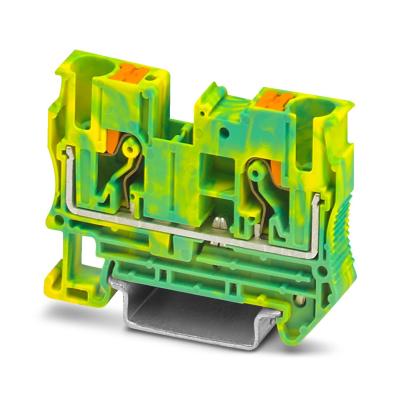 China Phoenix Contact 3211822 Din Rail Terminal Blocks Ground Type Earth Terminals PT 6 PE Protective conductor terminal block for sale