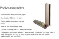 China 3600cm Length Degradable Cardboard Floor Protector for sale