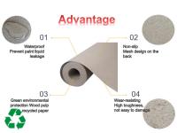 China SGS Reusable 32inx50ft Temporary Floor Protection Paper for sale