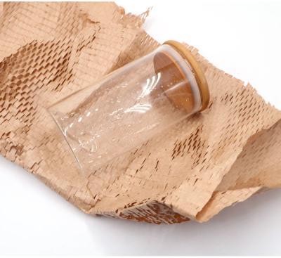 中国 ガラス製品を包むためのCompostable 80gms蜜蜂の巣のクラフト紙 販売のため