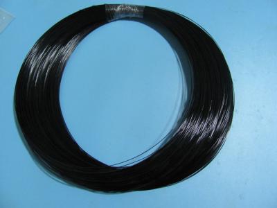 中国 かぎホックの黒4mmプラスチック上塗を施してあるワイヤー ロープの黒く滑らかな表面 販売のため