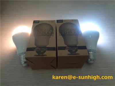 China 5W E26 Intelligent Dimmable Emergency LED Bulb for sale