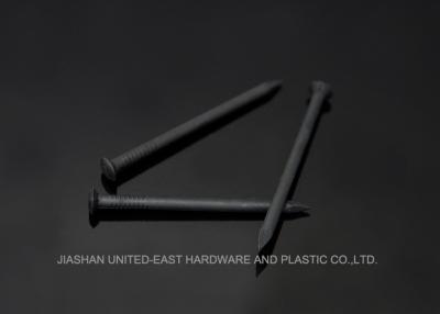 China Strong Rust Proof Steel Concrete Nails Needle Point 2.5”X 3.8MM Black Concrete Nails for sale