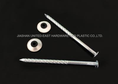 China Low Carbon Steel Q195 Q235 Twisted Shank Combination Galvanized Roofing Nails With Washer for sale
