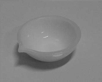 China Opaque Quartz Crucible - Basin or Round Bottom with Spout for sale