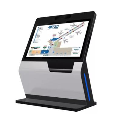 China Touch Screen Self Service Queue Kiosk Cash Acceptor Restaurant Self Service Ordering Kiosk for sale