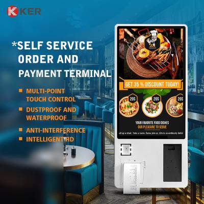 China 32 Zoll-Hersteller-Wall Mount Pos-System-Lohn-Selbstservice-Zahlungs-Selbstservice-Auftrags-Kiosk zu verkaufen