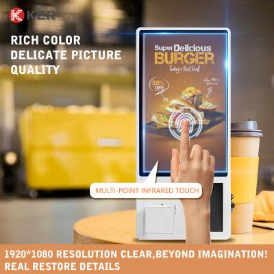 China 32 Zoll-Hersteller-Wall Mount Pos-System-Lohn-Selbstservice-Zahlungs-Selbstservice-Auftrags-Kiosk zu verkaufen
