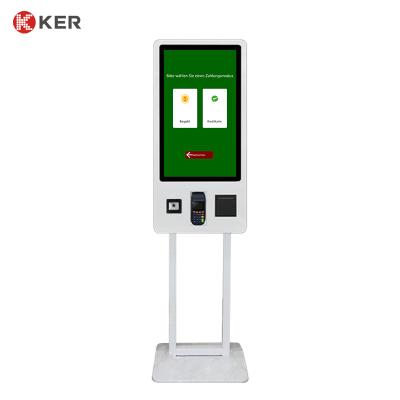 China Hot Sale 27 inch Smart Food Self Service Order Kiosk For Order Self Service Terminal for sale