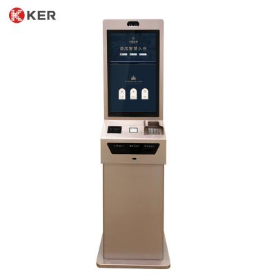China 27 Inch Windows Infrared Touch Screen Kiosk Self Service Check In And Check Out Terminal for sale