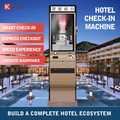 China Hotel Card Touch Screen Kiosk Credit Card Payment Machine Self Check In Kiosk for sale