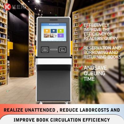 China Factory Capacitive Touch Self Service Borrow And Return Terminal for sale