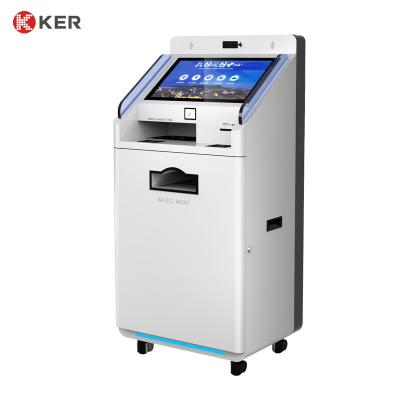 China el OEM de 32 pulgadas modificó el quiosco terminal de la pantalla táctil del uno mismo de la impresión para requisitos particulares elegante del servicio en venta