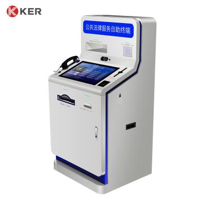 Cina Esame di governo dello schermo attivabile al tatto della fabbrica e stampare il terminale della stampa rapporto di self service del chiosco in vendita