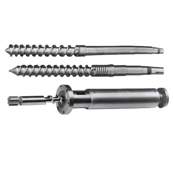 Quality Bimetallic Cold Feed Extruder Screw And Barrel Diameter 35mm For Rubber Machine for sale