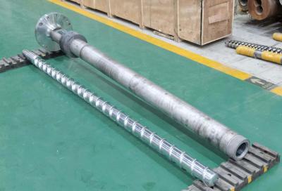 China Water-cooled Or Air-cooled Single Screw Extruder Screw Barrel with Barrel Hardness HV900-1100 and Nitriding Treatment for sale