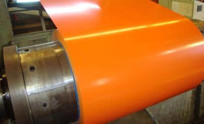 China ASTM A792 Orange Painted Aluminum Coil , Akzo Nobel Paint Galvalume Sheet Metal for sale