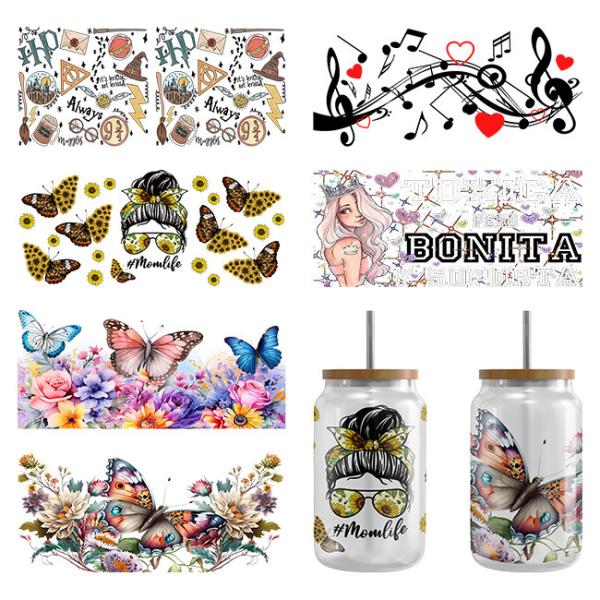 Quality Foil Hot Stamping AB Transfer Film UV DTF Cup Transfers On Cups for sale