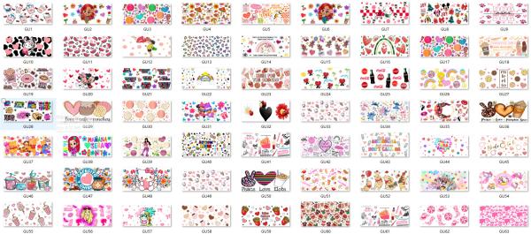 Quality OEM Wholesale Ready To Transfer Christmas UV DTF Cold Cup Wraps transfers Custom for sale