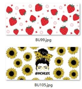 Quality Self Adhesive 3D UV Transfer Labels 16oz Digital UV Printing for sale