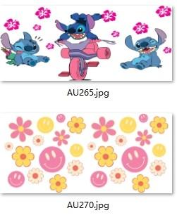 Quality Removable Adhesive 0.1mm UV DTF Decals Custom UV Transfer Stickers for sale