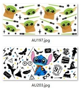 Quality Removable Adhesive 0.1mm UV DTF Decals Custom UV Transfer Stickers for sale