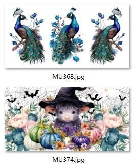 Quality Free Artwork Services 16oz Custom UV 3D Transfer Stickers for sale
