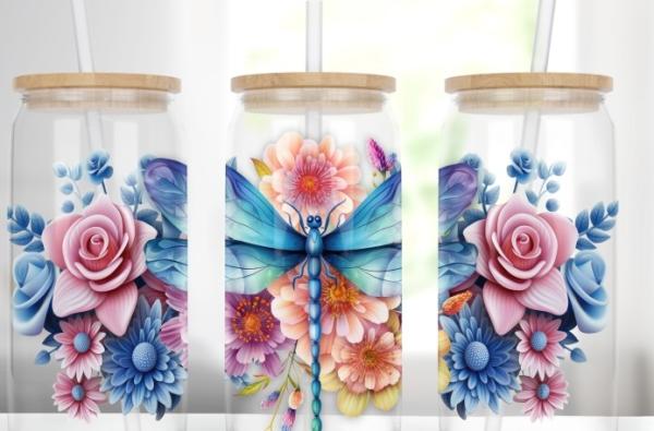 Quality Self Adhesive Disney Tumbler Wrap Glass Cup Wraps UV Varnish for sale