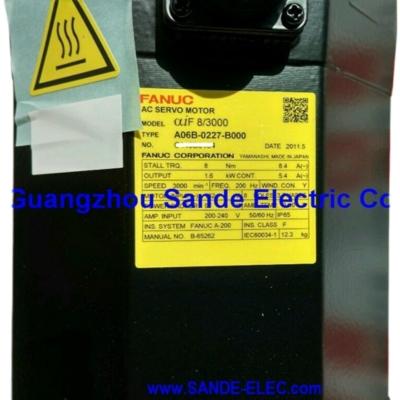 China Ge Fanuc  Servo Motor  A06B-0227-B000   A06B0227B000   AO6B-O227-BOOO for sale