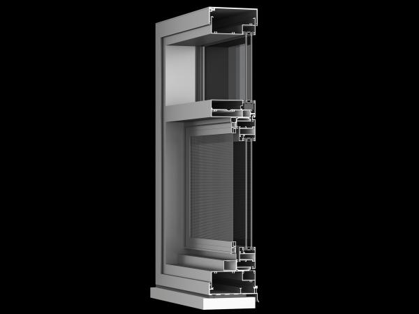 Quality Modular Hidden Frame Glass Curtain Wall 150mm Stick Built Curtain Wall For Residential Complexes for sale