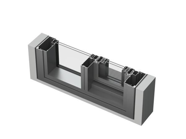 Quality Thermal Insulation Unitised Curtain Wall System Awning Window For Ventilation Energy Efficiency for sale