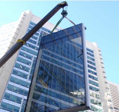 Quality High Efficiency Unitized Glass Curtain Wall Unitised Glazing System For Rapid Installation for sale
