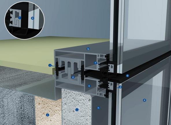 Quality Vertical Load Transfer Unitized Window Wall System Customizable Upper Lower for sale