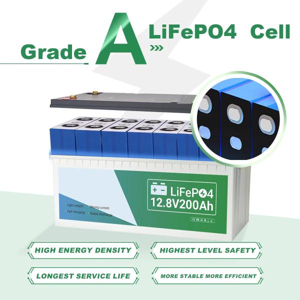 Quality AA Lithium Ion Rv Battery Pack Rechargeable 12.8V 200ah for sale