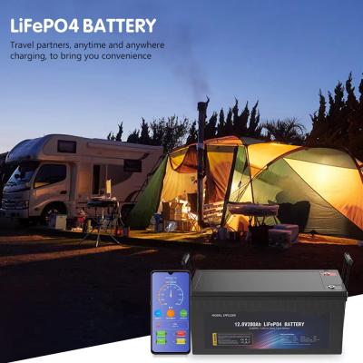 中国 200AH 12V リチウム Rv バッテリー LiFePO4 モバイルキャンピングカーのためのエネルギー貯蔵 販売のため